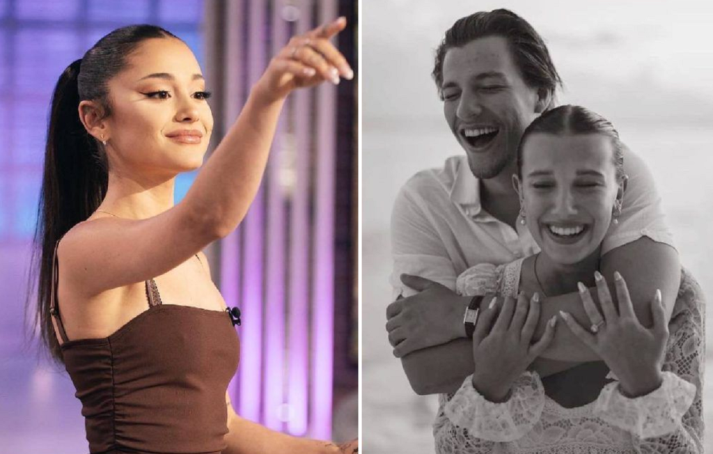 Η viral η αντίδραση της Ariana Grande για τον αρραβώνα της Millie Bobby Brown: «Εγώ μέχρι τα 20 ...